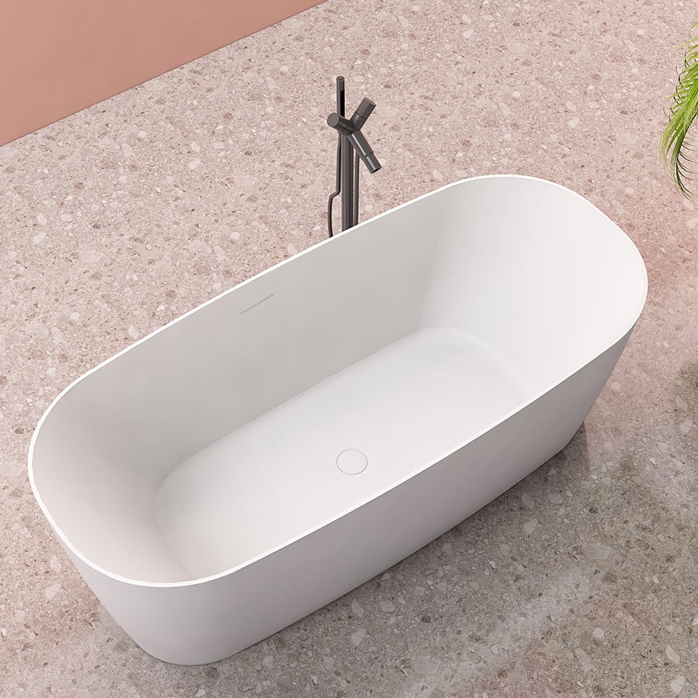 Cadă freestanding Mastelli, ovală, 170x75x58 cm, alb mat - Vellamo ...